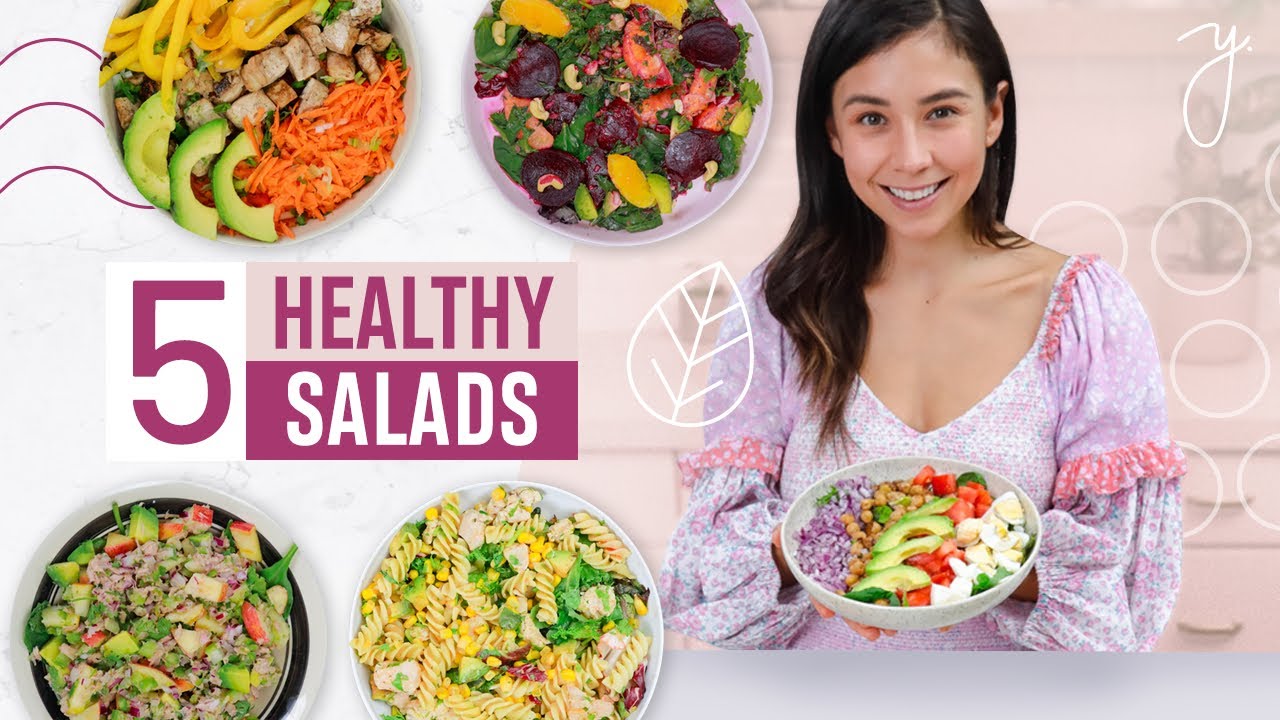 5 SALAD RECIPES I Healthy, Easy & Cheap 🥗 - YouTube