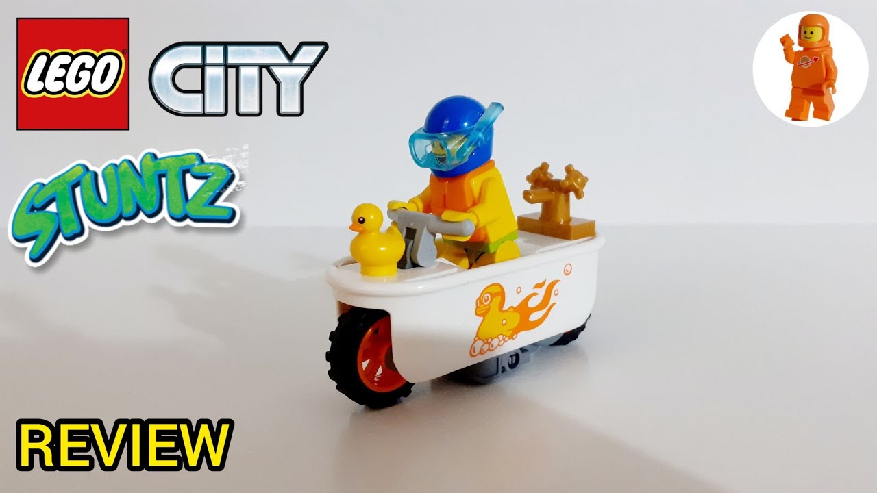 LEGO City Bathtub Stunt Bike 60333 review - YouTube