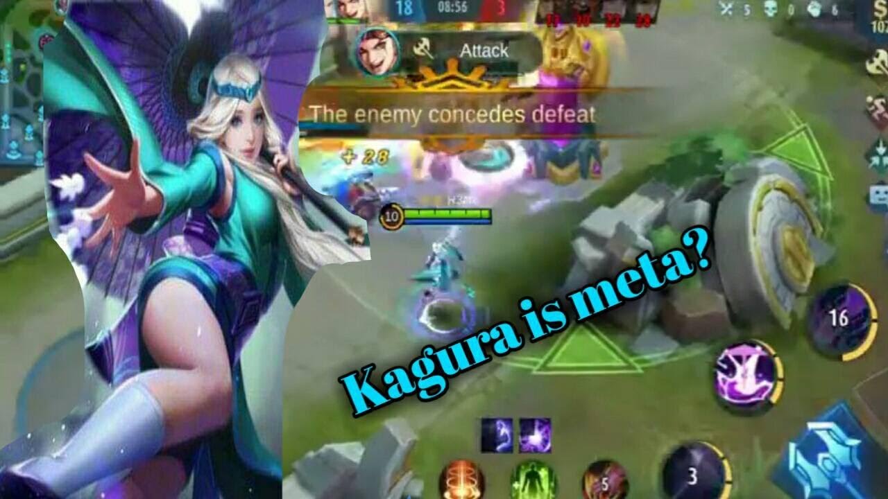 KAGURA FULL DAMAGE BUILD GAMEPLAY - RENA GAMING - YouTube