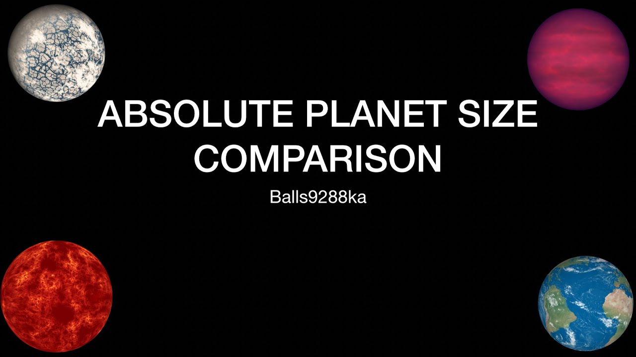 Absolute planet size comparison - YouTube