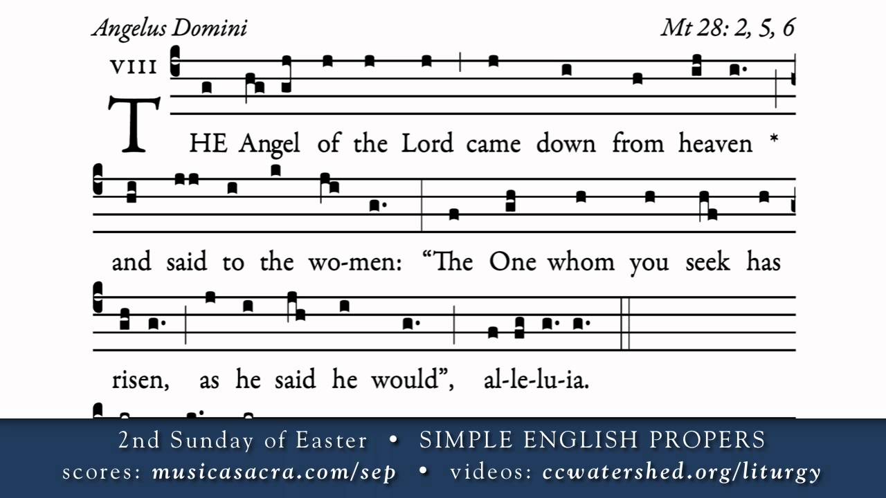 OFFERTORY • 2nd Sunday of Easter • SIMPLE ENGLISH PROPERS - YouTube