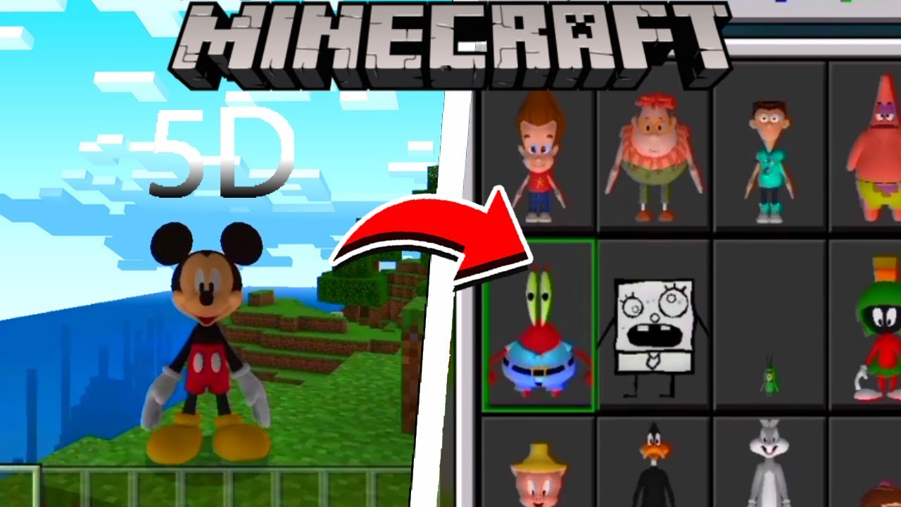 (Novo)Addons pack minecraft 5d skins para 1.18 1.19 - YouTube