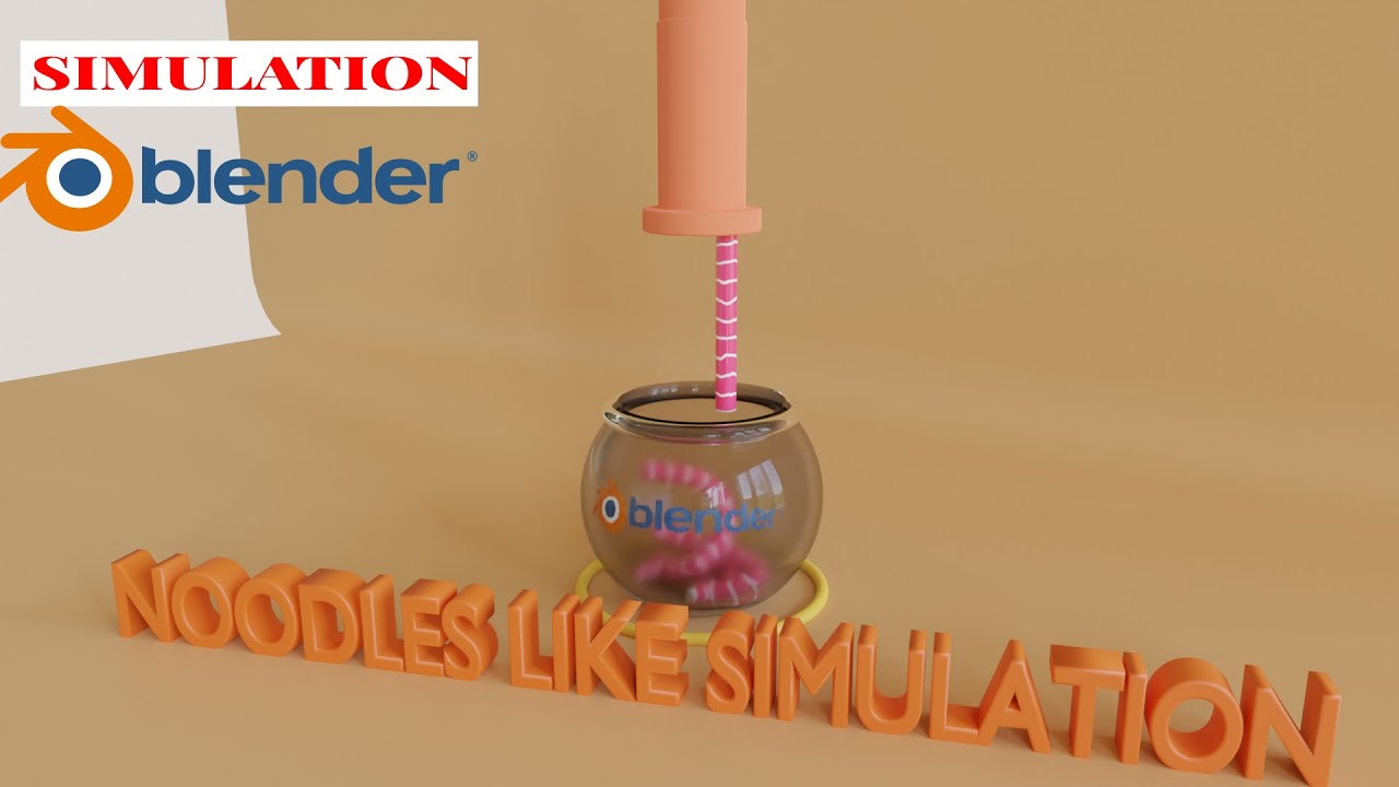 From Modeling To Noodle Like Simulation In Blender - YouTube