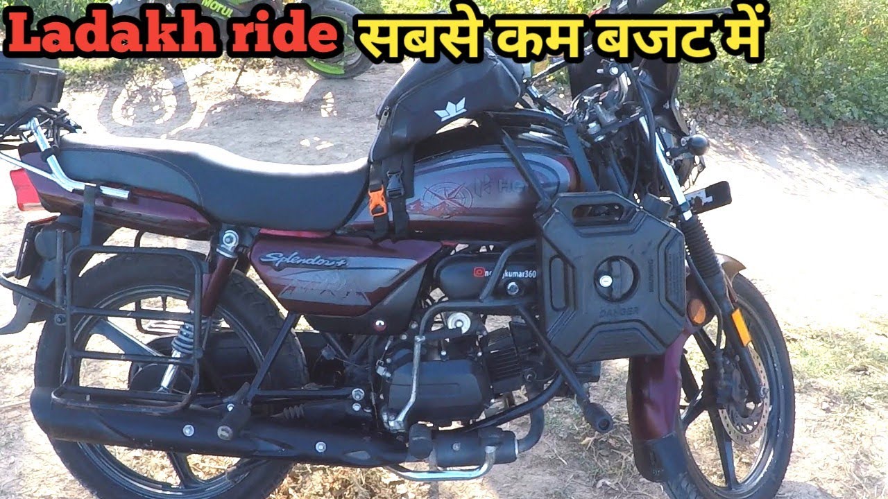hero Splendor plus को Himalayan बना दिया😱! Splendor modified - YouTube