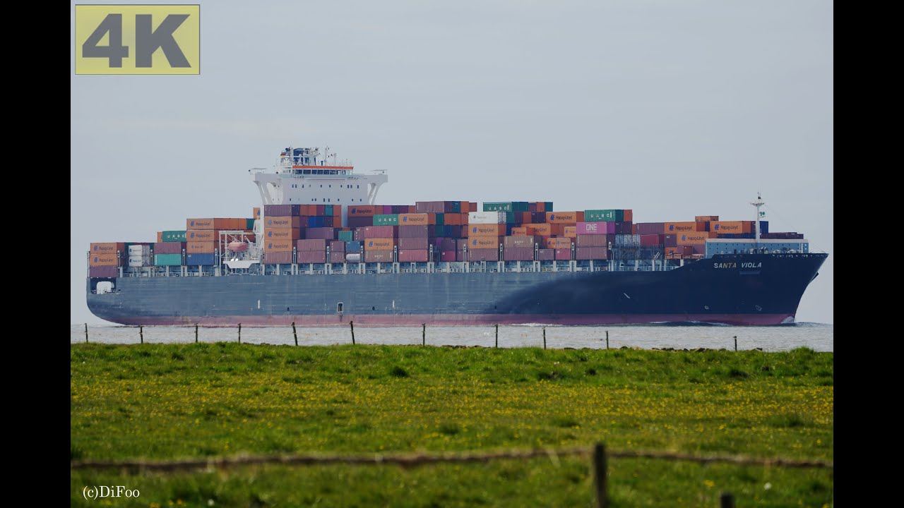 SANTA VIOLA - Shipspotting Germany 🇩🇪 IMO 9295373 - River Elbe near ...