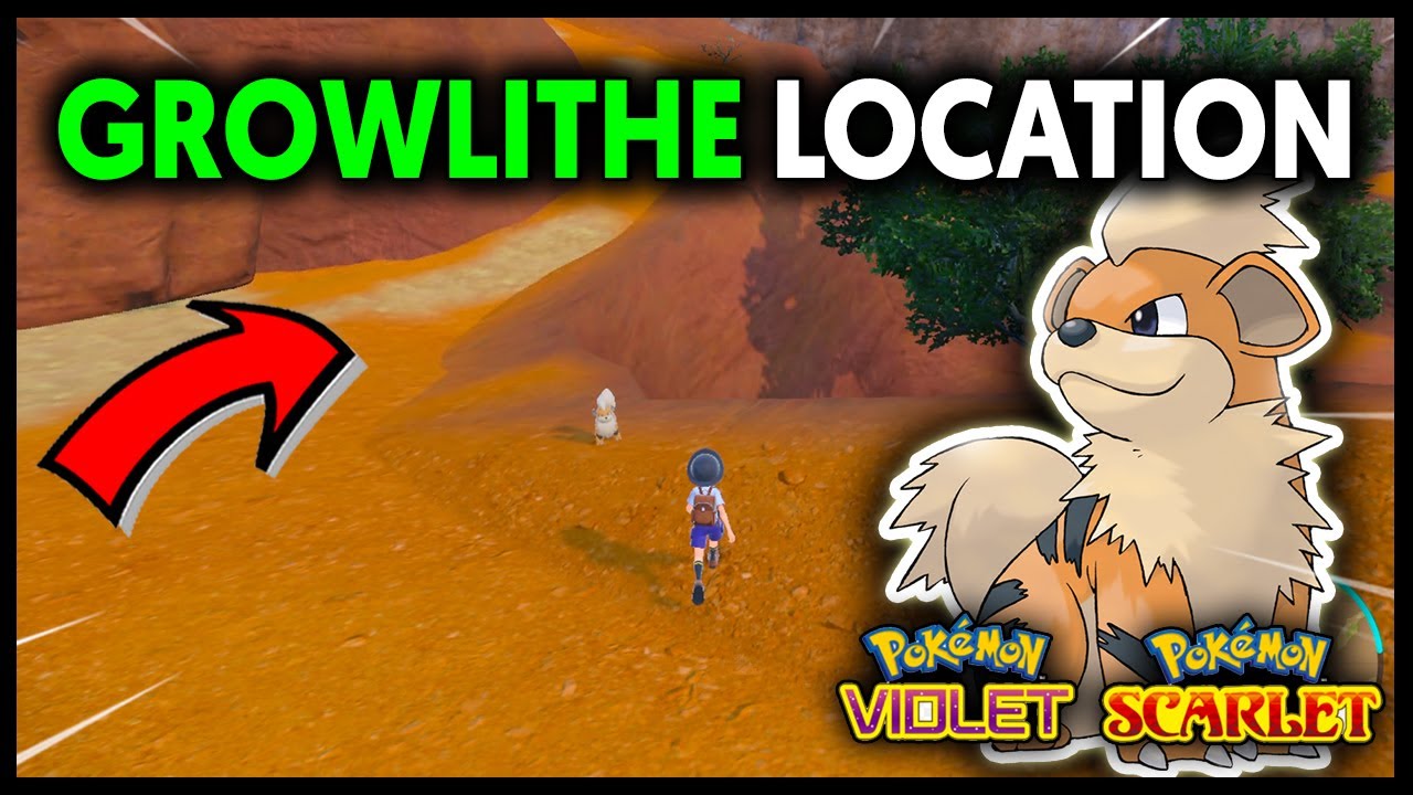 WHERE TO FIND GROWLITHE ON POKEMON SCARLET AND VIOLET - YouTube