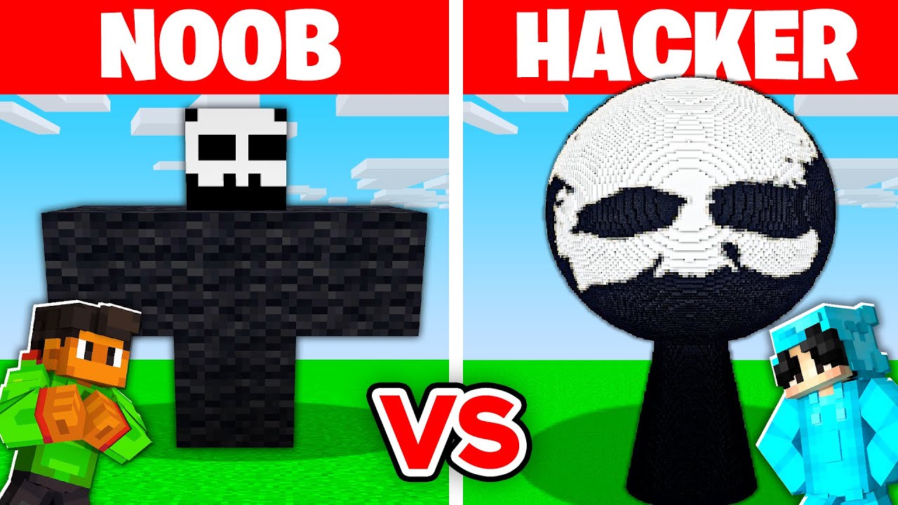 NOOB vs HACKER: I Cheated In a SPRUNKI BLACK Build Challenge! - YouTube