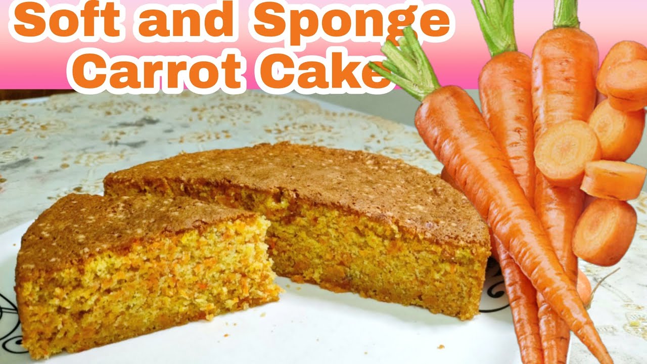 গাজরের কেক তৈরির রেসিপি | sponge Carrot Cake recipe | homemade carrot ...