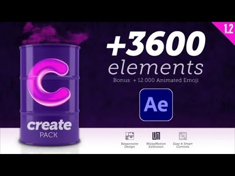 FREE ELEMENTS - 3600+ Create Pack for AE - YouTube