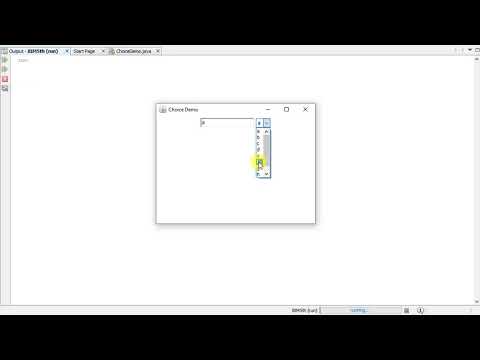 Output of Choice in AWT [Java Programming] - YouTube