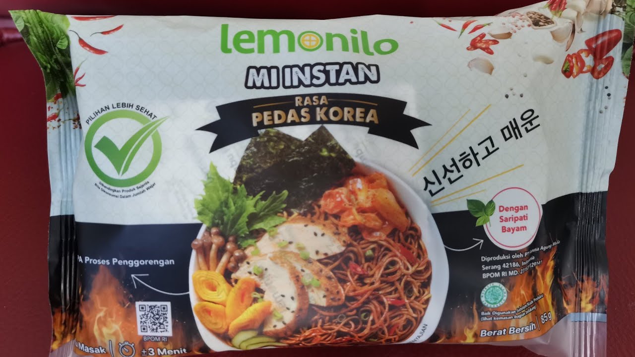 REVIEW MIE LEMONILO PEDAS KOREA - YouTube