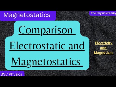 Comparison between Electrostatic and Magnetostatics //Electricity and Magnetism - YouTube
