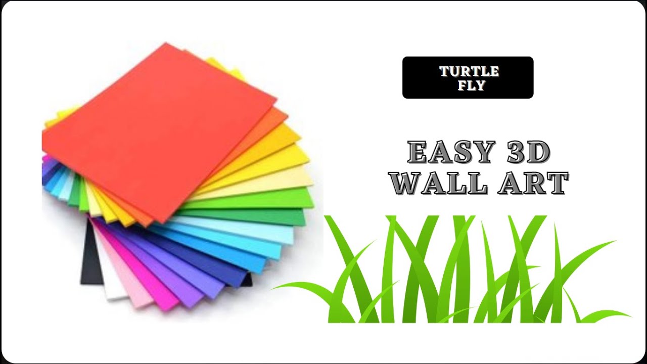 3D Wall art diy | 3D Wall Scenary Easy | Easy Wall Art 3D | 3D Wall ...