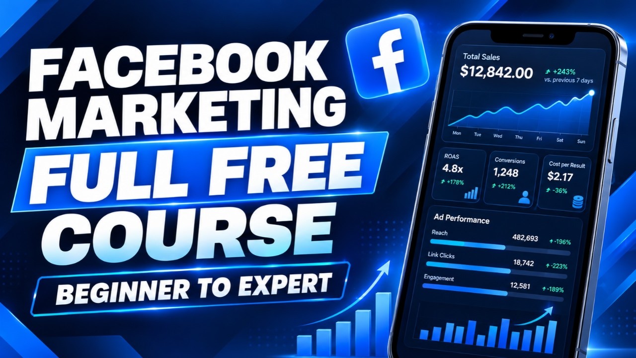 Facebook Marketing Course | Full Course in One Video | Learn Facebook ...