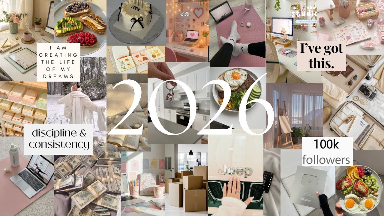 Hey 2026 Making My First Vision Board - YouTube