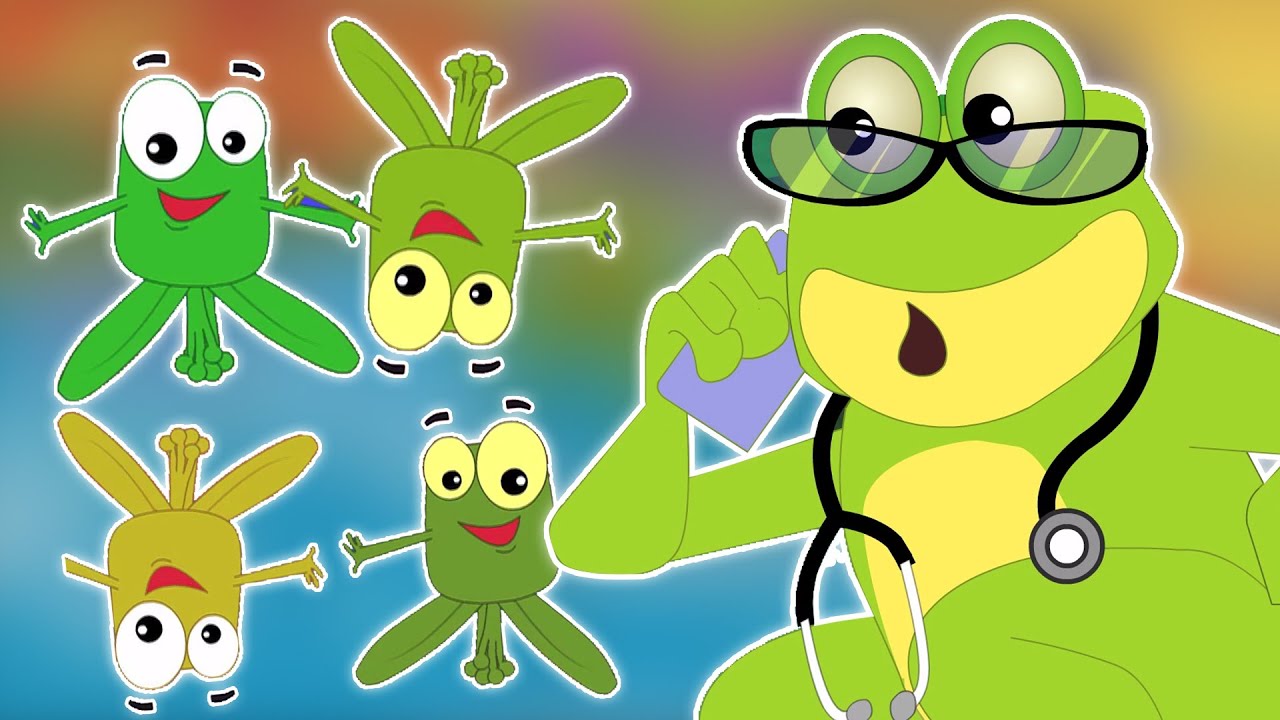 ファイブリトルFroggies|コンパイル|教育ビデオ|人気の童謡 | Five Little Froggies Jumping On The ...