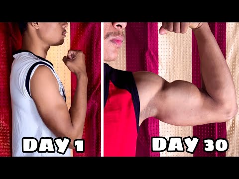 I Trained My Arms For 30 Days ! (Home Workout)
