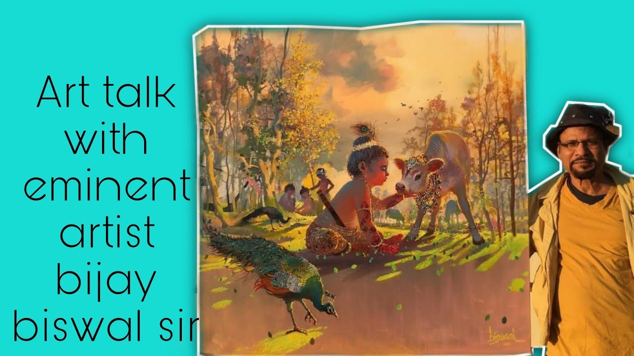 art talk with eminent artist bijay biswal sir incredible session 🤗# ...