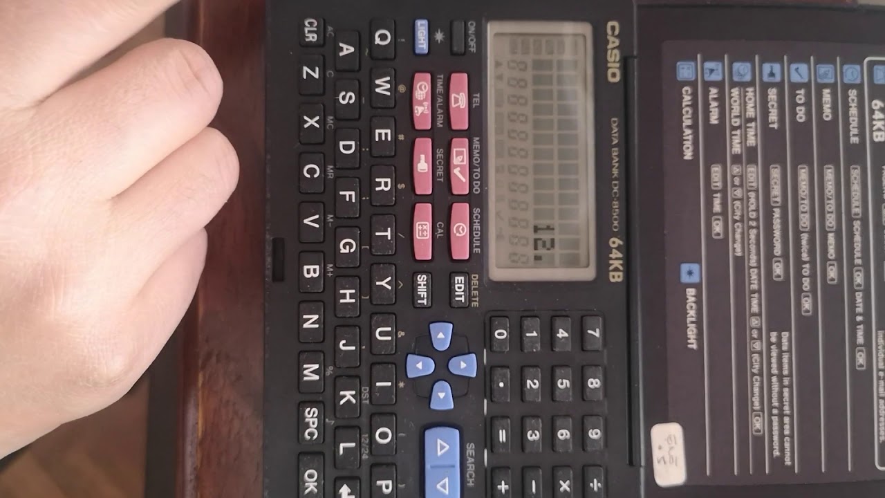 Casio Databank DC-8500 - YouTube