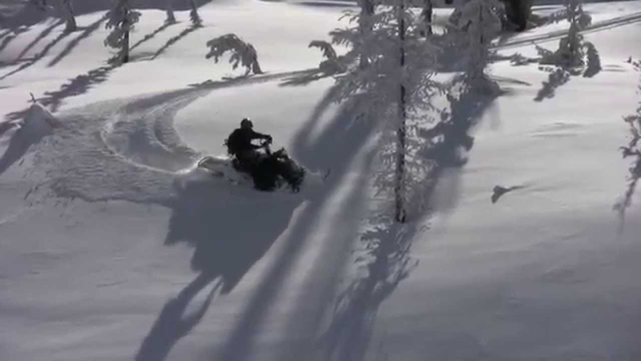 Great Snowmobile Deep Powder Video Clip - YouTube