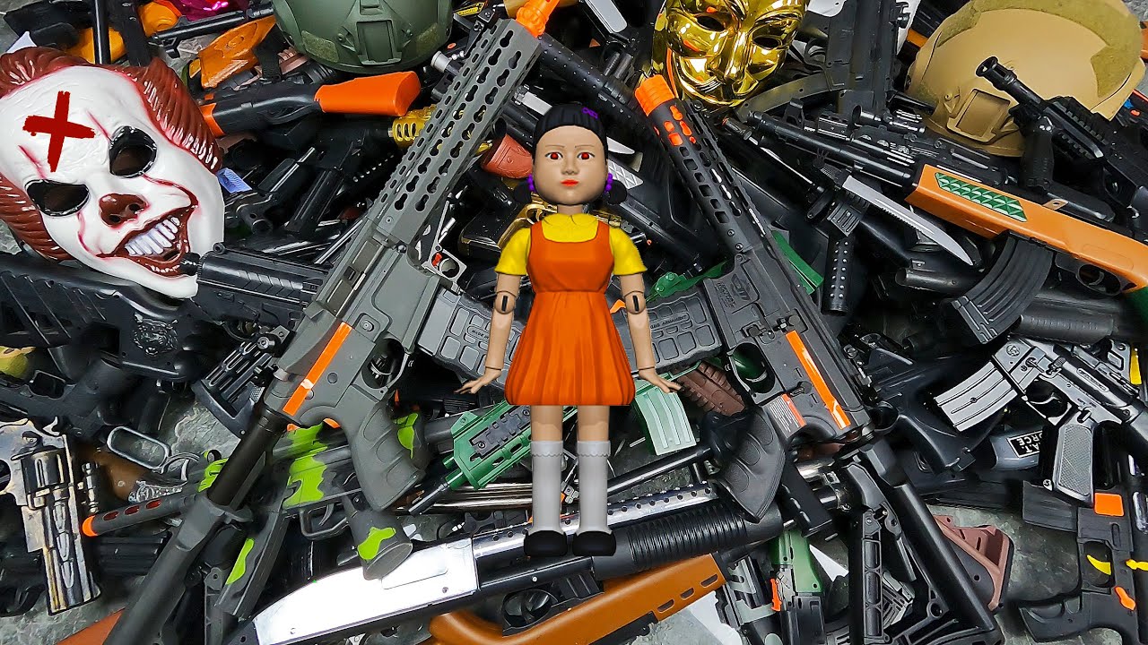 Squid Game Soldier Weapons - Realistic Airsoft Rifles / Mega Huge ...