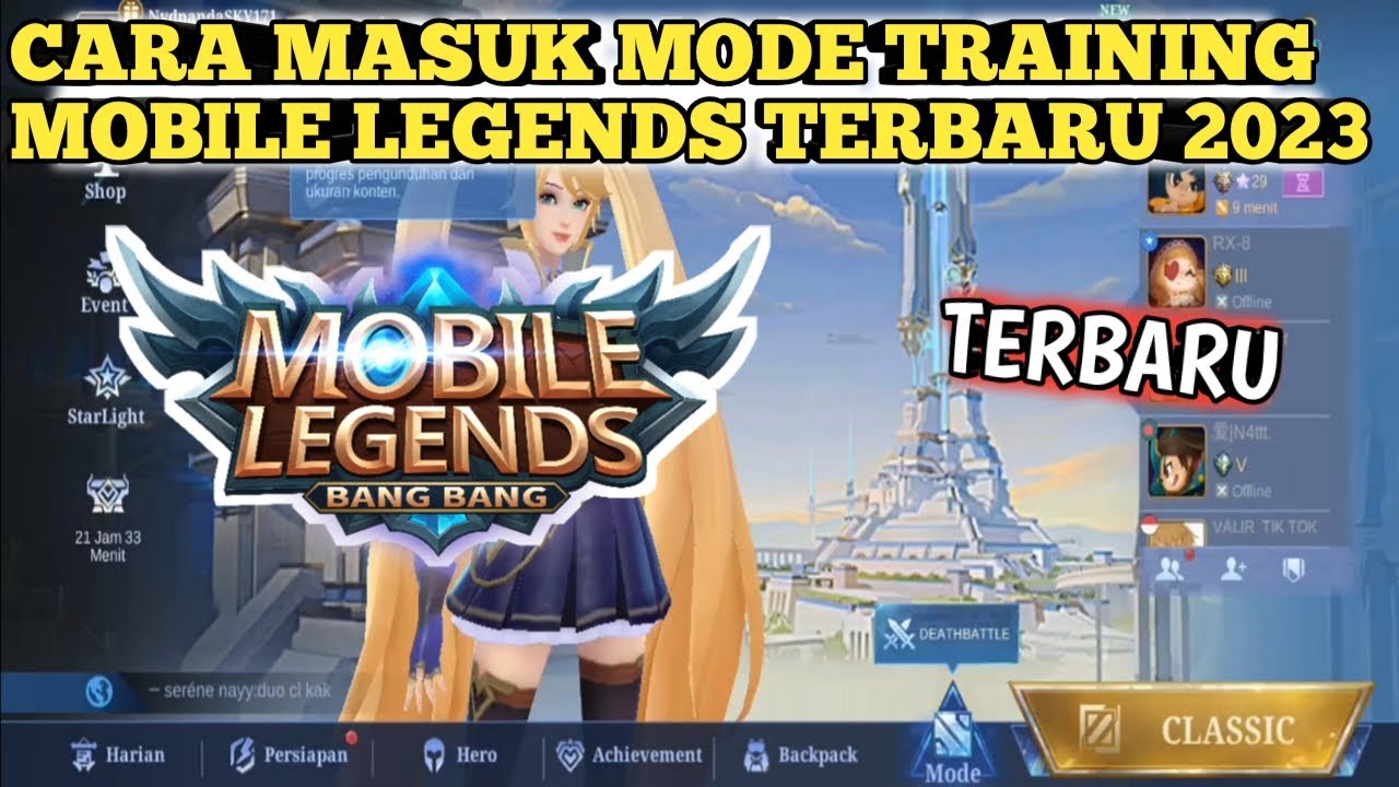 Cara Masuk Mode Training Mobile Legend Terbaru 2023 - YouTube