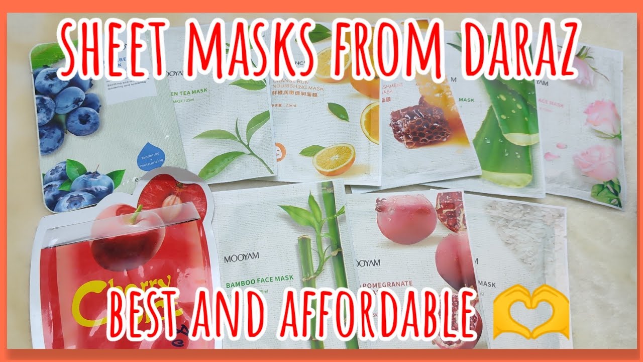 best and affordable sheet masks from daraz|| benefits of sheet masks ...