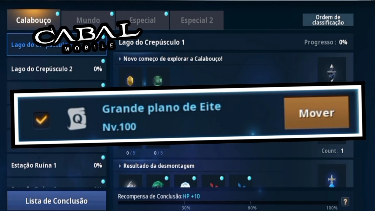 CABAL MOBILE: COMO LIBERAR A COLEÇÃO E A MISSÃO GRANDE PLANO de ELITE ...