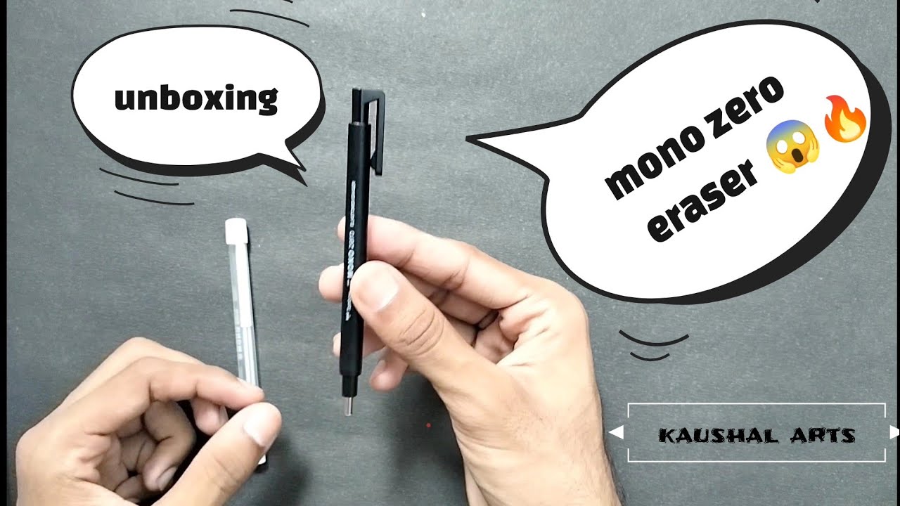 Mono zero eraser with refill unboxing | Tombow mono zero eraser ...