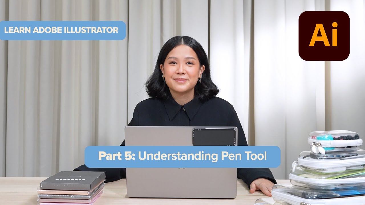 Learn Illustrator | Part 5: Pen Tool | Winnie Wong - YouTube