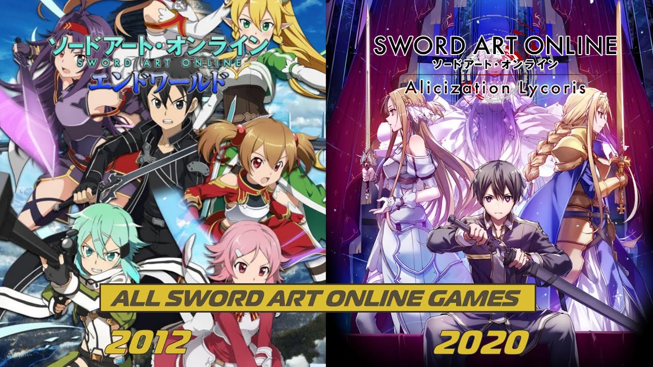 All Sword Art Online Games (2012 - 2020) - YouTube