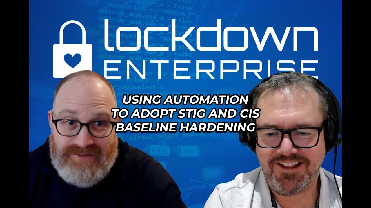 Using Automation to Adopt STIG and CIS Control Baseline Hardening - YouTube