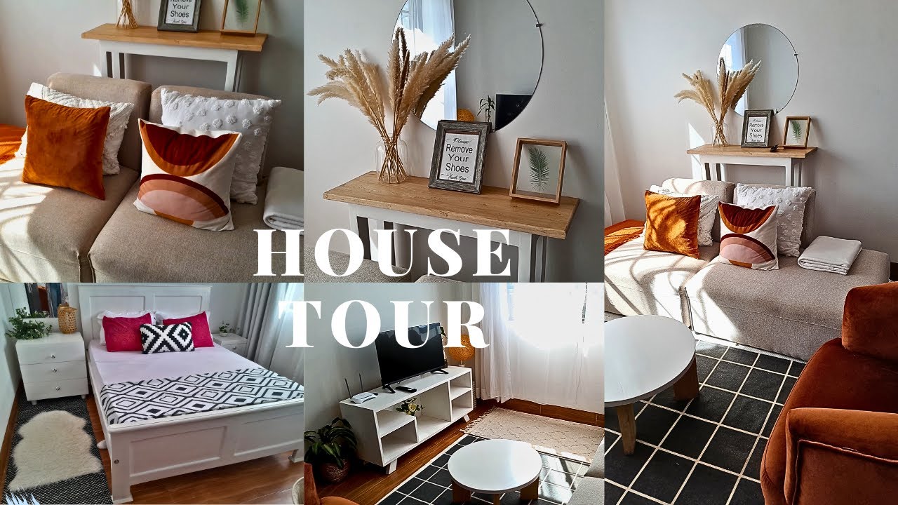 BEDSITTER HOUSE TOUR//CUTE ,AESTHETIC AND MINIMALISTIC - YouTube