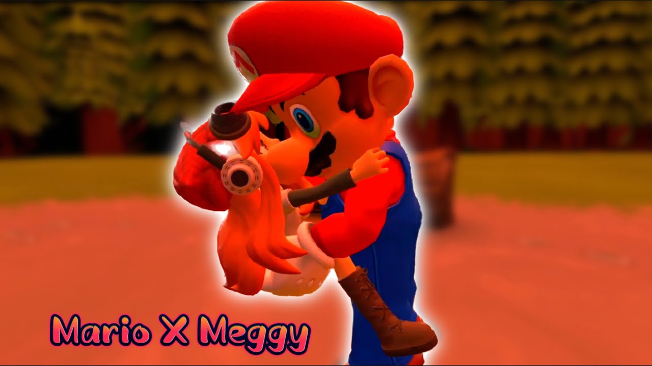 Mario X Meggy Kissing TEST Animation - YouTube
