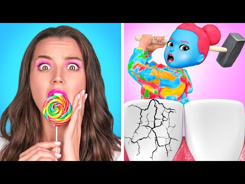 EĞER YİYECEKLER İNSAN OLSAYDI || 123 GO! FOOD Emojiler Gerçek Hayatta! Komik Yiyecek Sorunları