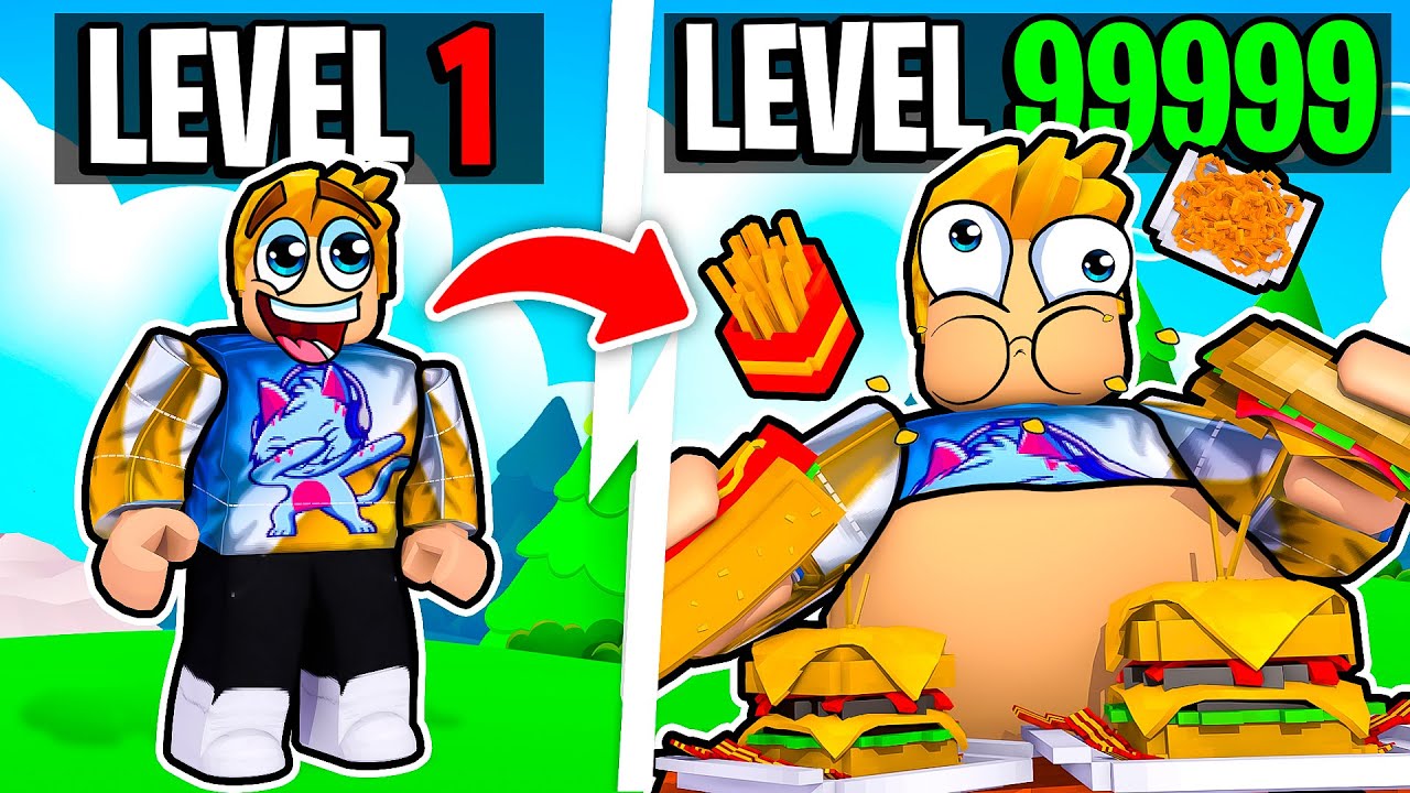 Becoming The BIGGEST and FASTEST in Roblox Fat Race Clickers - YouTube