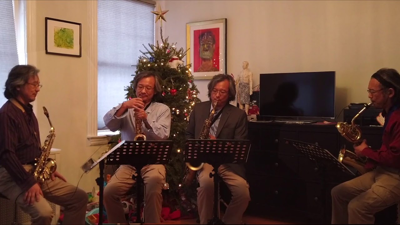 Deck The Hall And Oates Kenji-Saurus Sax Quartet - YouTube