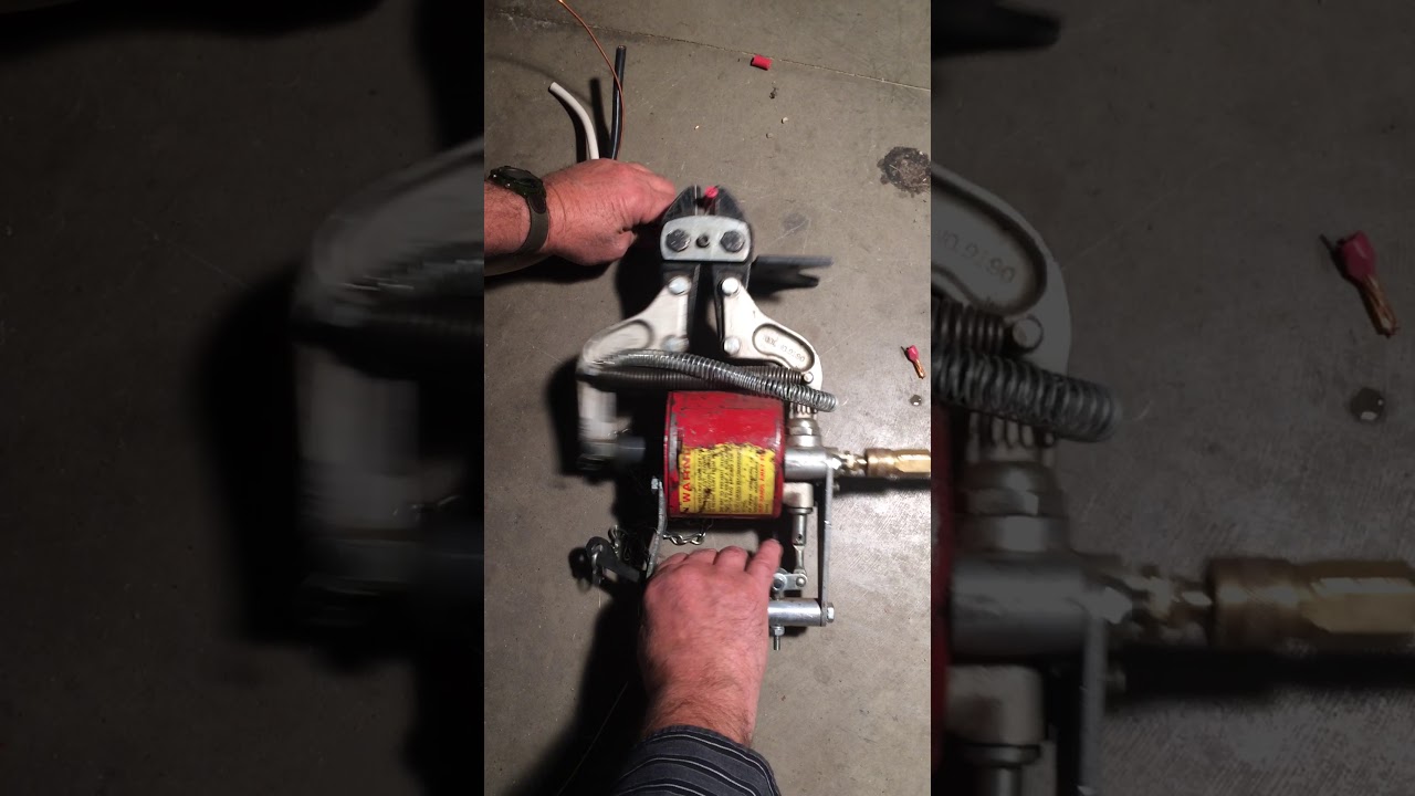 H.K. Porter 9190 Pneumatic cutter. For sale - YouTube