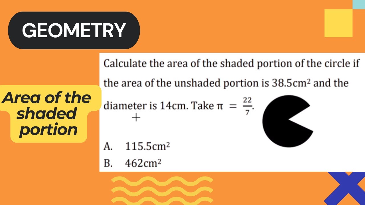 How to calculate the area of a shaded portion - YouTube