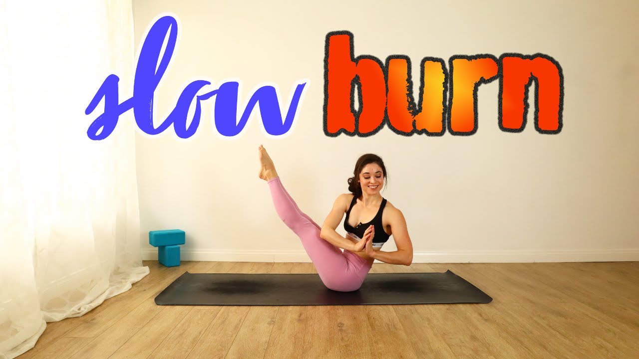 Slow Burn 🕯 30 Minute All Levels Slow Vinyasa Flow for Deep Core ...