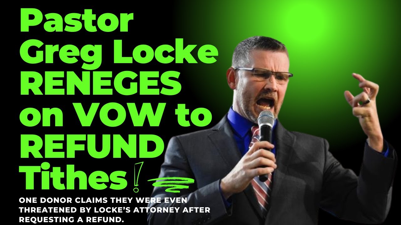 Pastor Greg Locke RENEGES on PROMISE to REFUND Tithes - YouTube