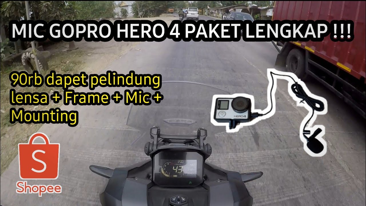 MIC EXTERNAL GOPRO HERO 4 || Tes Suara Mic External Gopro Hero 4 Murah ...