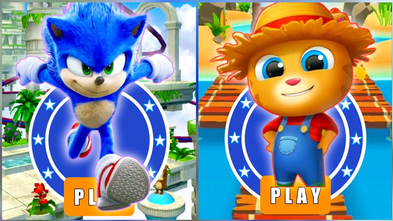 Movie Sonic Dash vs Farmer Ginger | All Character Unlocked - YouTube