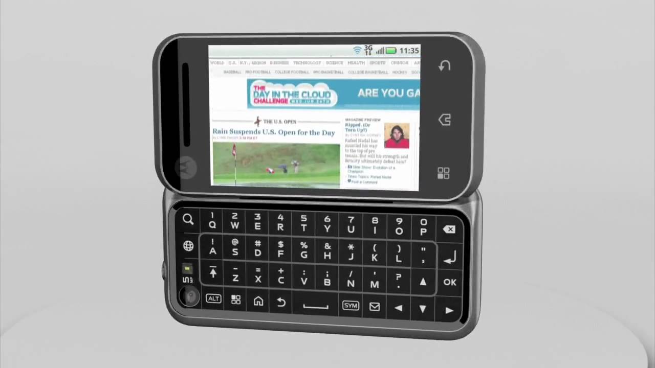 Motorola Backflip demo video - YouTube
