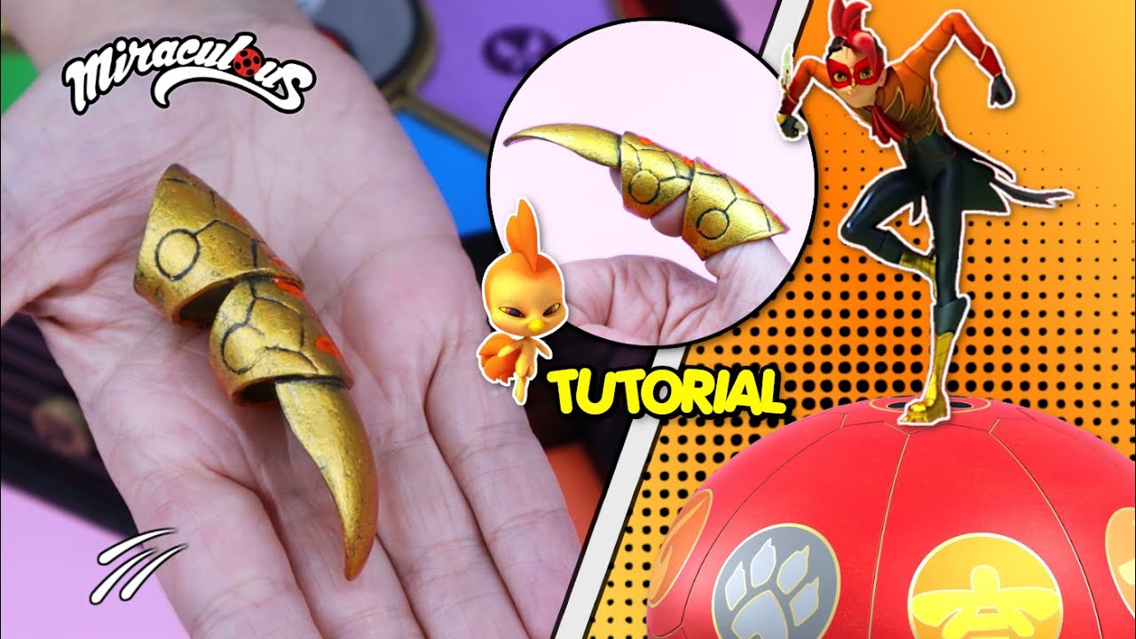 DIY The new Miraculous Ladybug How to make Rooster Bold thumb ring of ...