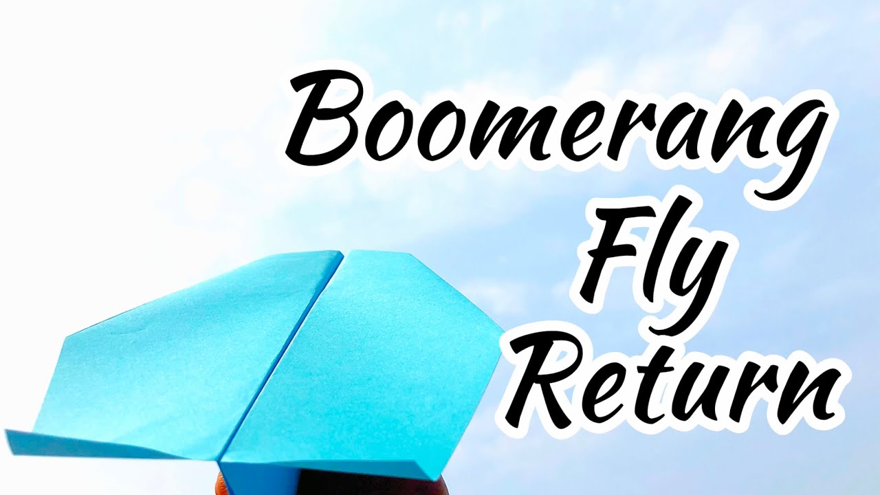 How to Make Paper Airplane flying far and Return ...