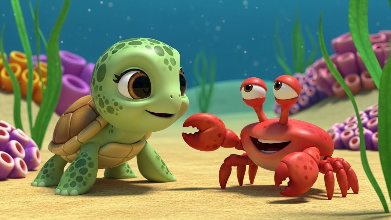Tiny Turtle’s BIG Adventure 🐢 | Cute Kids Story & 3D Animation - YouTube