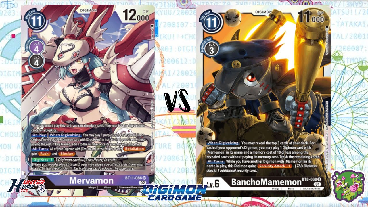 DIGIMON TCG: Mervamon (Purple) vs BanchoMamemon (Black) - YouTube