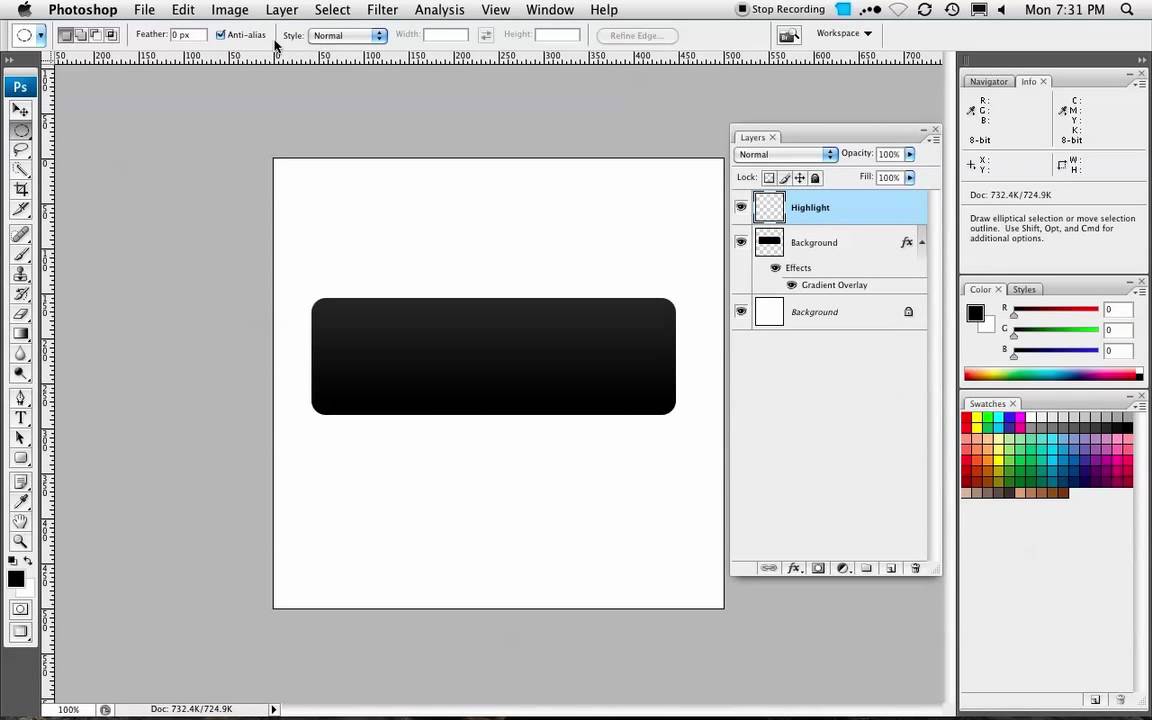 Photoshop Quick Tip: Web 2.0 highlight border - YouTube