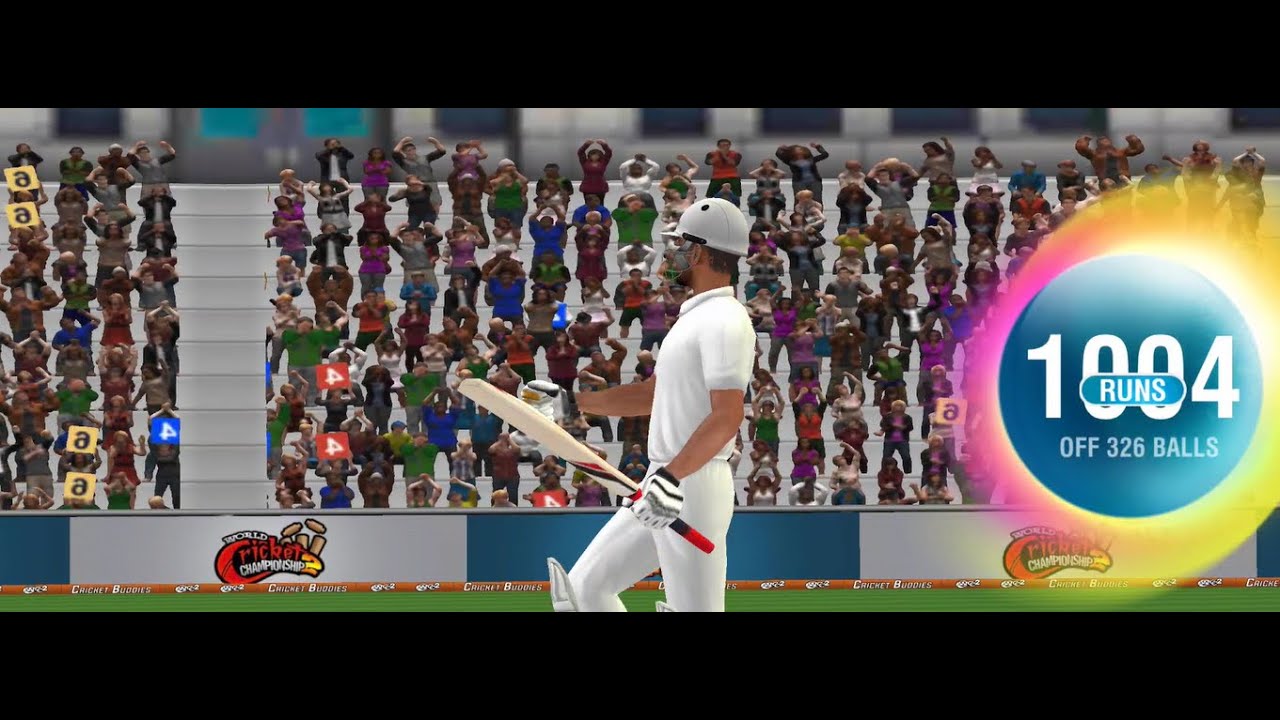 SCORING 1000 (ONE THOUSAND ) RUNS IN WCC2 BY USING ONE PLAYER - YouTube